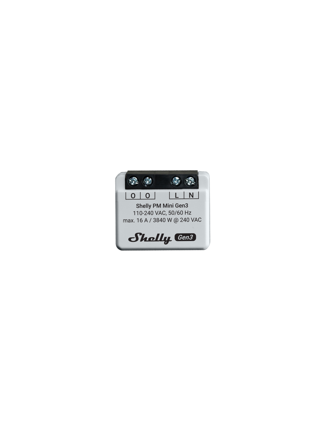 Shelly · Flush-mounted · "Plus PM Mini Gen. 3" · WLAN · BT