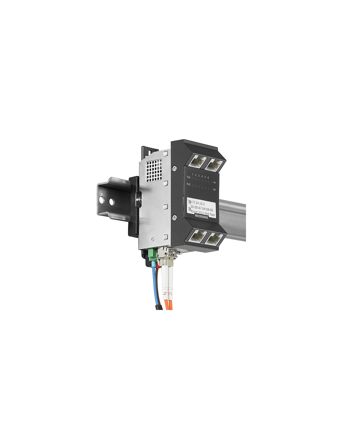 Microsens Gigabit Ethernet ruggedized Micro-Switch, Hutschiene ...