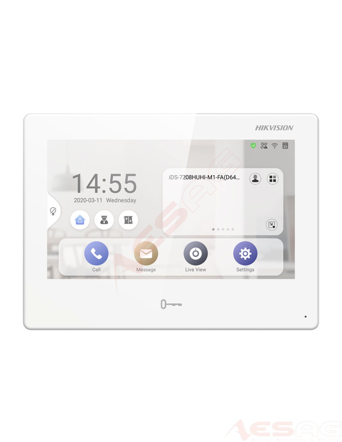 Hikvision - 7"Android IP Indoor Unit, WiFi