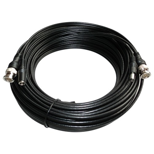 Combined cable RG59 + DC - BNC connector - 40 meters - Video - Power ...